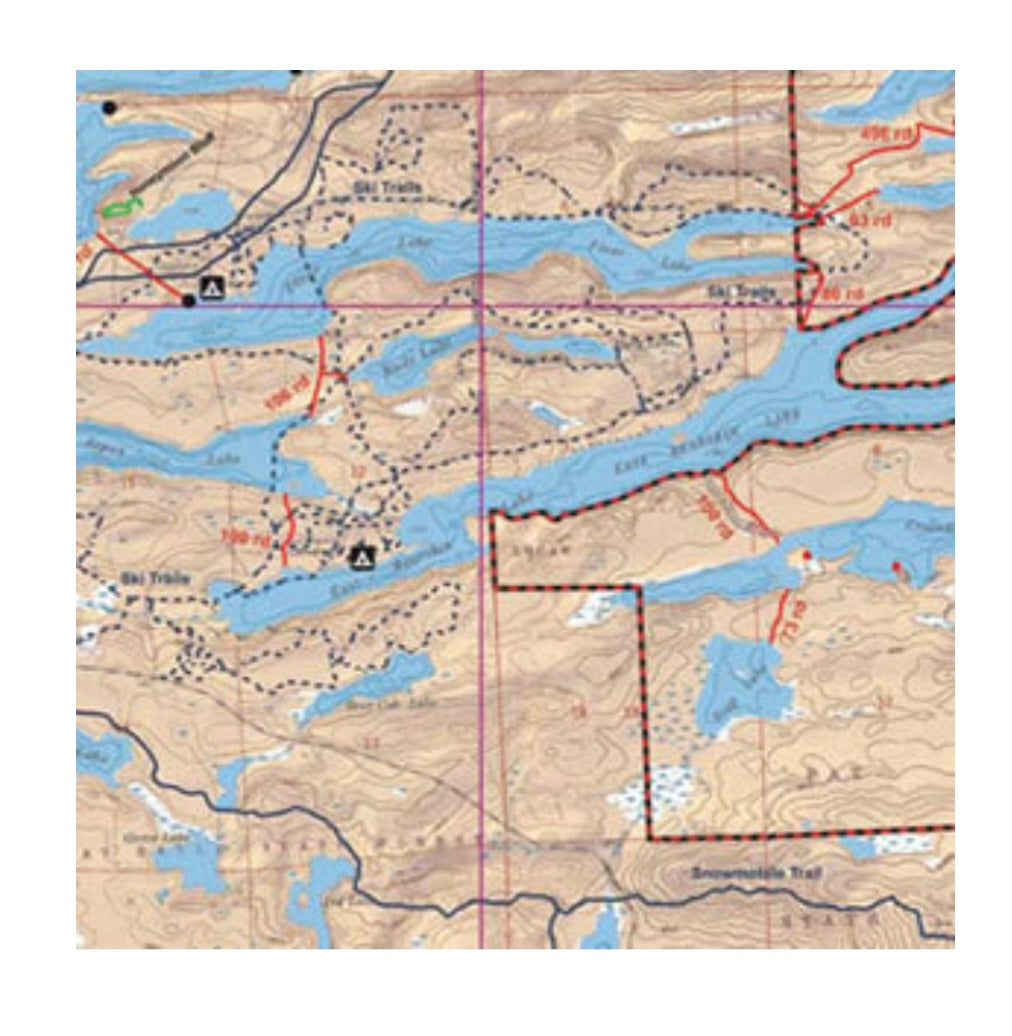 Map 2 - East Bearskin, Clearwater and Alder Lakes – Northern Goods
