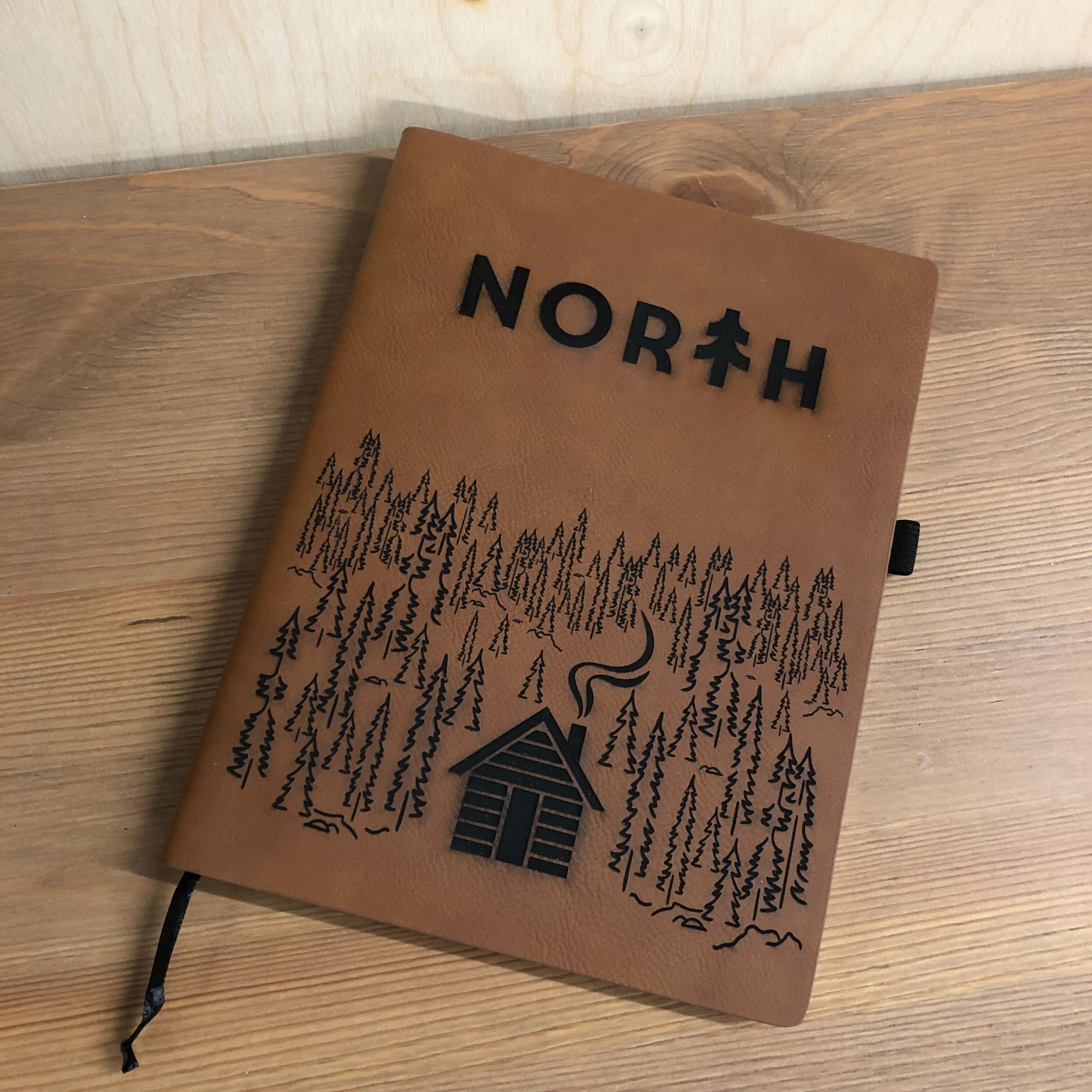 North Laser Engraved Faux Leather Journal – Northern Goods