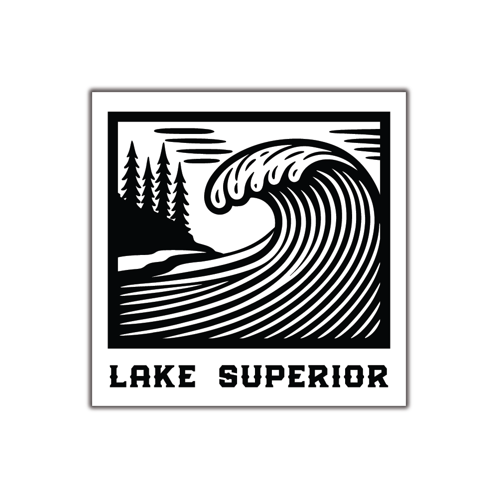 Lake Superior Wave Sticker – Northern Goods